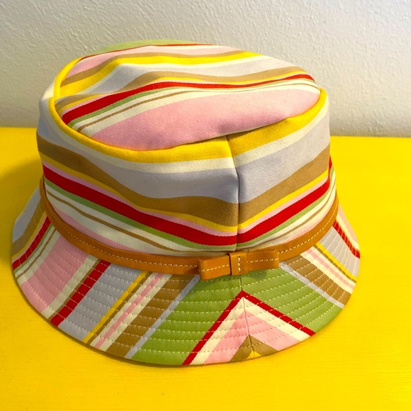 Coach | Accessories | Coach Ml Beautiful Stripe Bucket Hat | Poshmark
